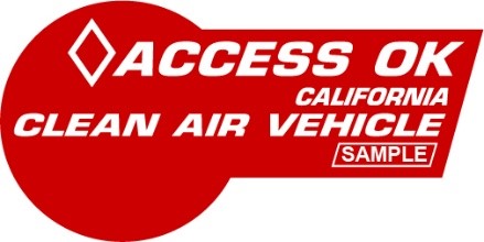 Clean Air Vehicle Decals - California DMV