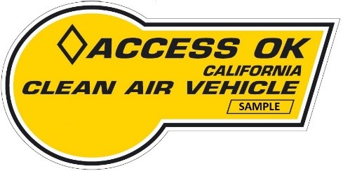 Clean Air Vehicle Decals for Using Carpool and HOV Lanes - California DMV