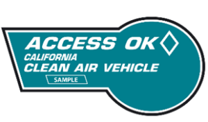 Clean Air Vehicle Decals - California DMV